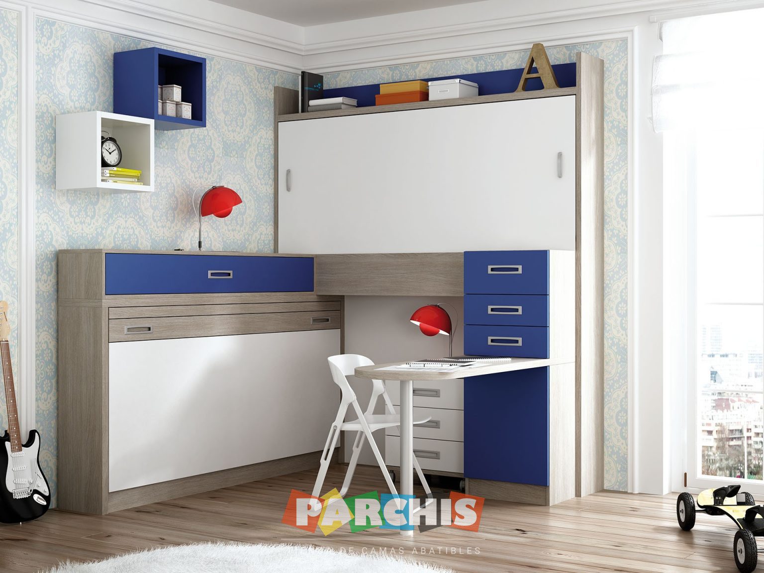 Litera Abatible con Escritorio Oropesa | Literas Abatibles